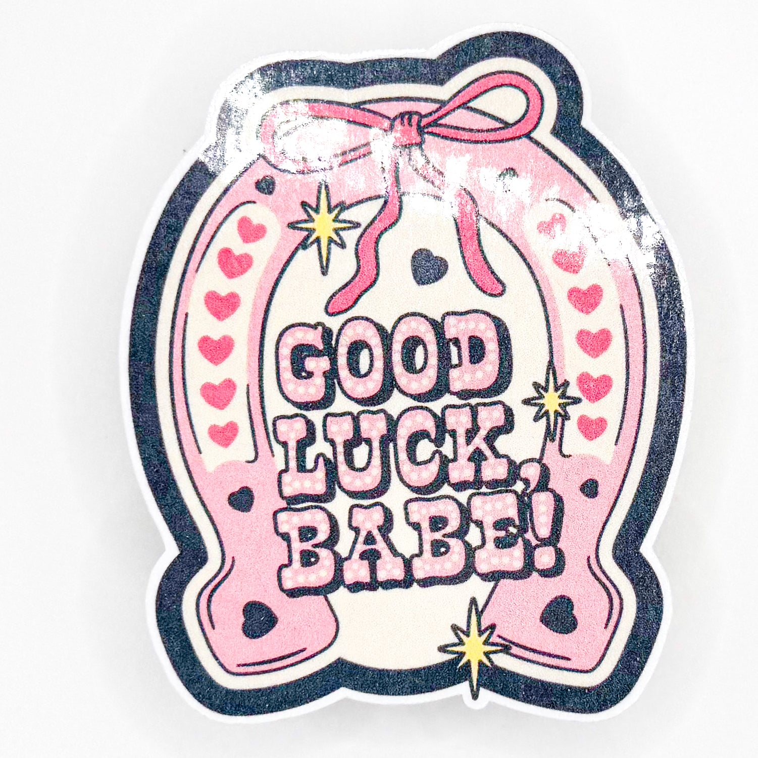 Good Luck Babe Sticker – KellyPrepsterStudio